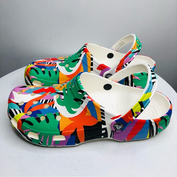 CROCS | Shoes | Crocs Classic Retro Resort Rare Tropical Print Unisex ...